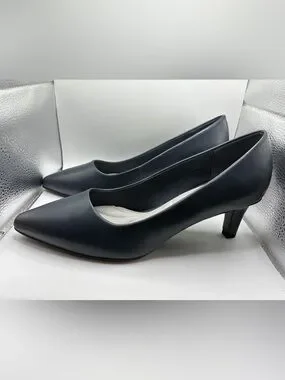 easy street | Shoes | Easy Street Pointe Navy Pumps Size 9ww Wide Width ...